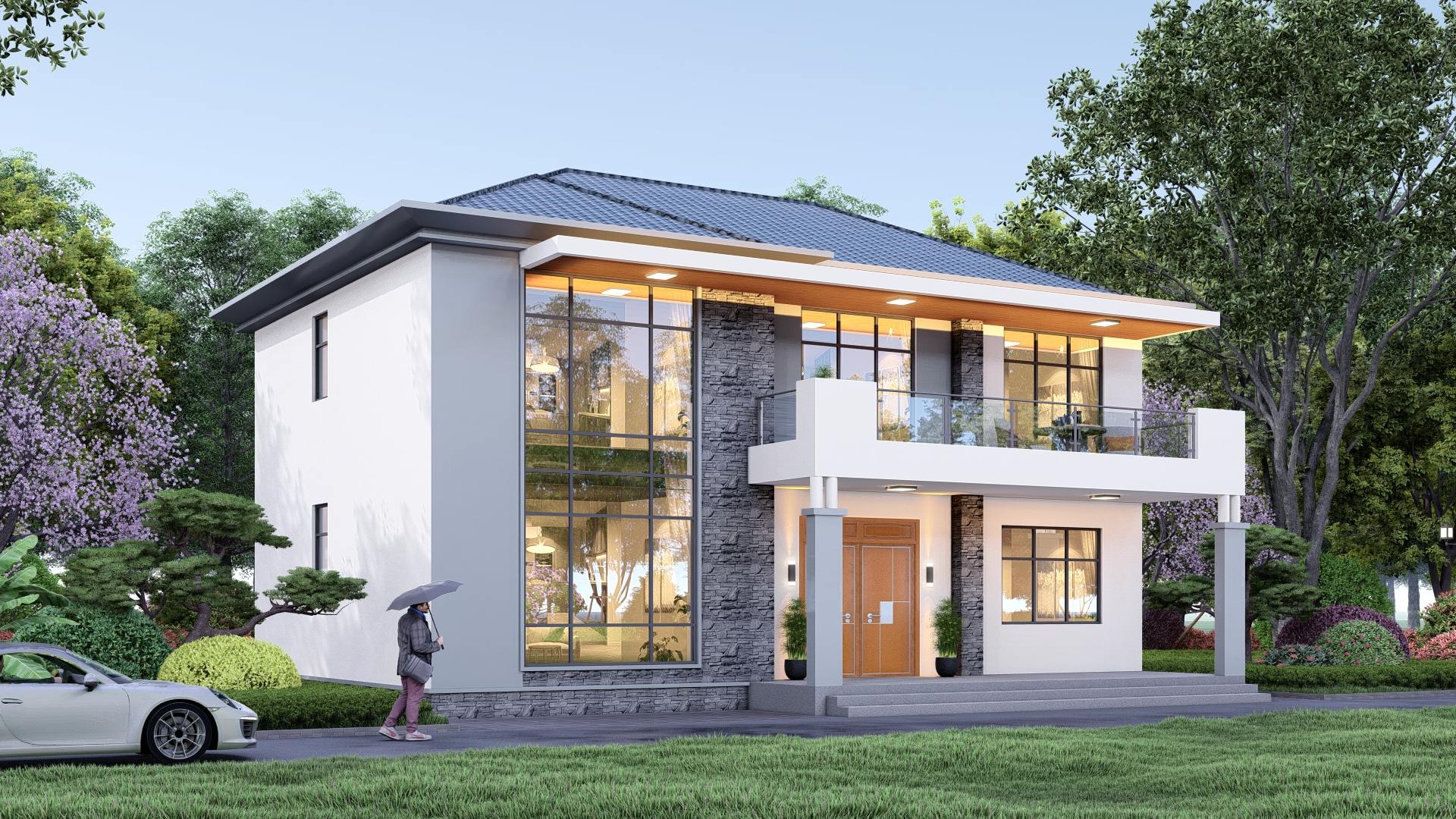 LUMION12别墅源文件004【带SU模型】-LUMIGO